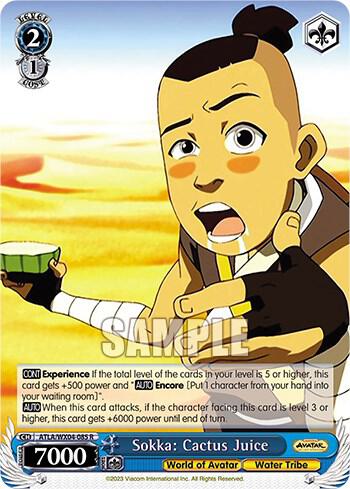 Avatar The Last Airbender Sokka Cactus Juice