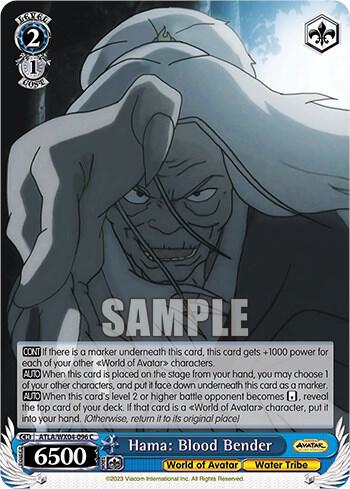 Hama: Blood Bender - Avatar: The Last Airbender - Weiss Schwarz ...