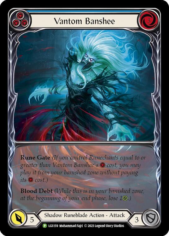 Vantom Banshee (Blue) (Extended Art) - LGS159 - Flesh and Blood: Promo ...