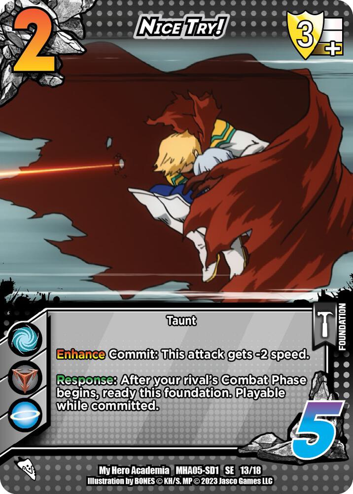 Nice Try! - UniVersus: My Hero Academia: Undaunted Raid - UniVersus