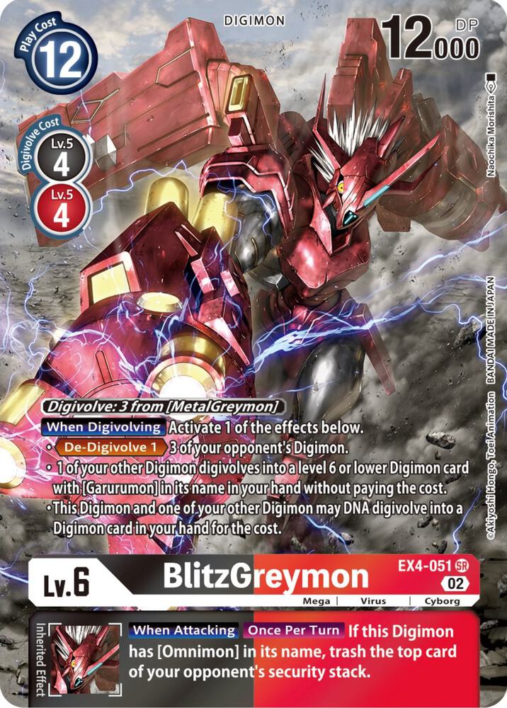 BlitzGreymon (Alternate Art) - Alternative Being Booster - Digimon Card ...