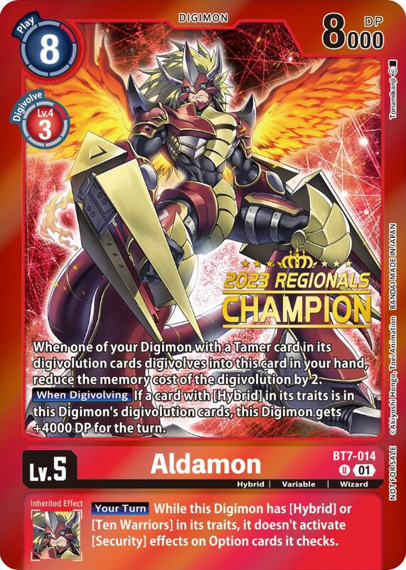 Aldamon (2023 Regionals Champion) - Next Adventure - Digimon Card Game ...
