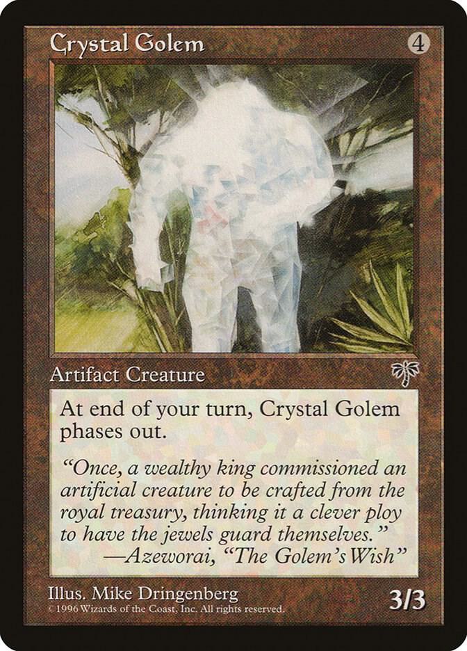 Crystal Golem - Mirage - Magic: The Gathering - TCGplayer.com