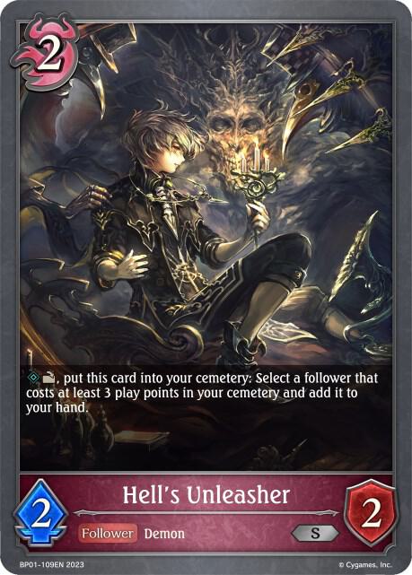 Hell's Unleasher - BP01: Advent of Genesis - Shadowverse: Evolve - TCGplayer.com