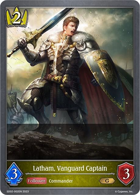 Latham, Vanguard Captain - SD02: Blade of Resentment - Shadowverse: Evolve - TCGplayer.com
