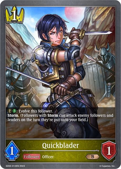 Quickblader - SD02: Blade of Resentment - Shadowverse: Evolve - TCGplayer.com