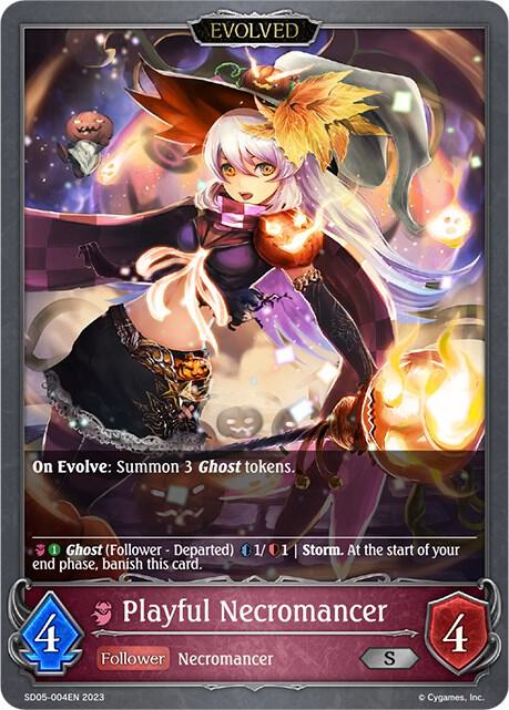 Playful Necromancer (Evolved) - SD05: Waltz of the Undying Night - Shadowverse: Evolve