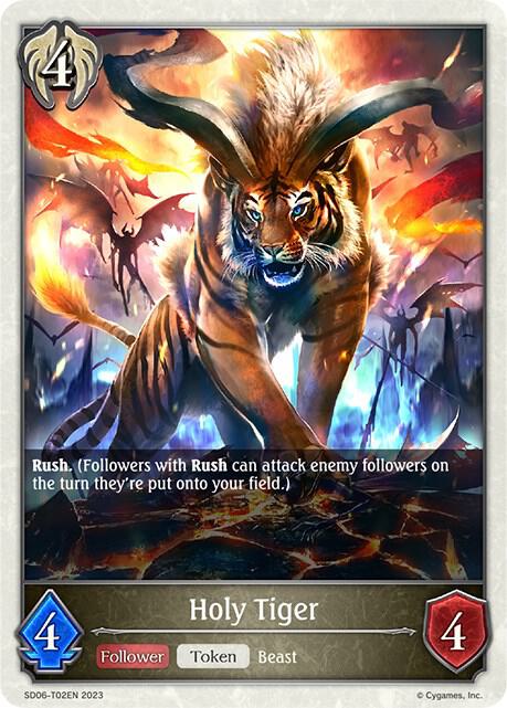 Holy Tiger - SD06: Maculate Ablution - Shadowverse: Evolve - TCGplayer.com