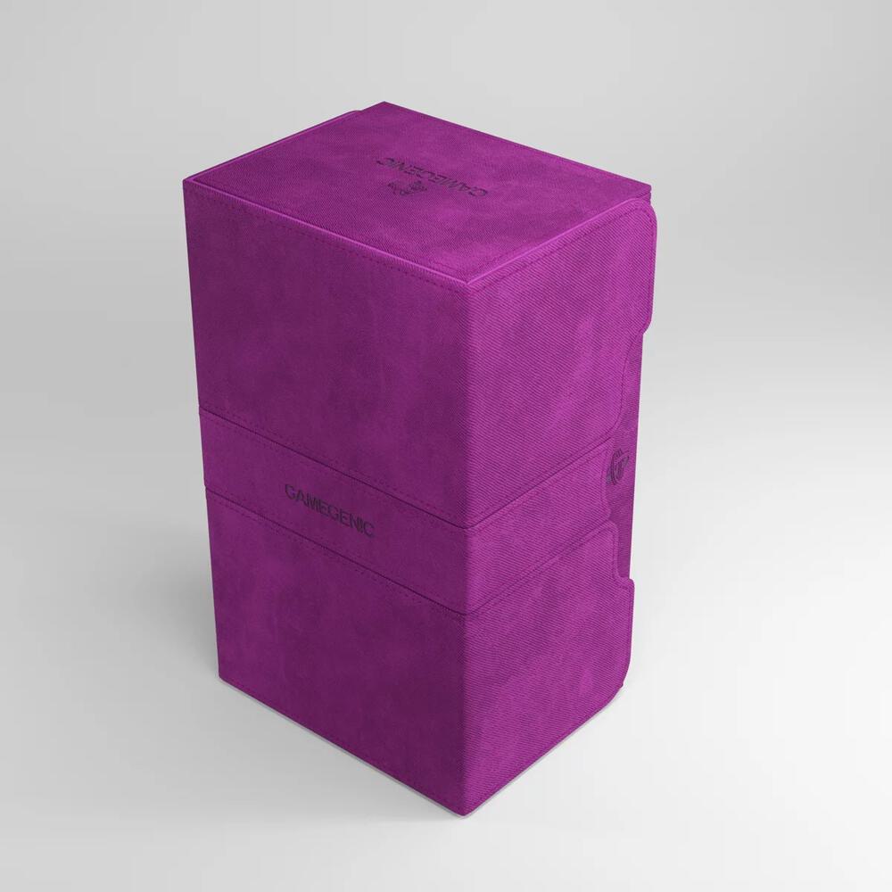 GameGenic Stronghold XL Convertible Deck Box - Purple (Holds 200 ...