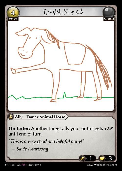 Trusty Steed - Supporter Pack 1 - Grand Archive TCG - TCGplayer.com