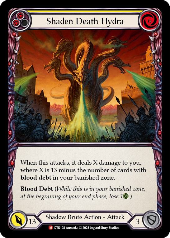Shaden Death Hydra - Dusk till Dawn - Flesh and Blood TCG - TCGplayer.com