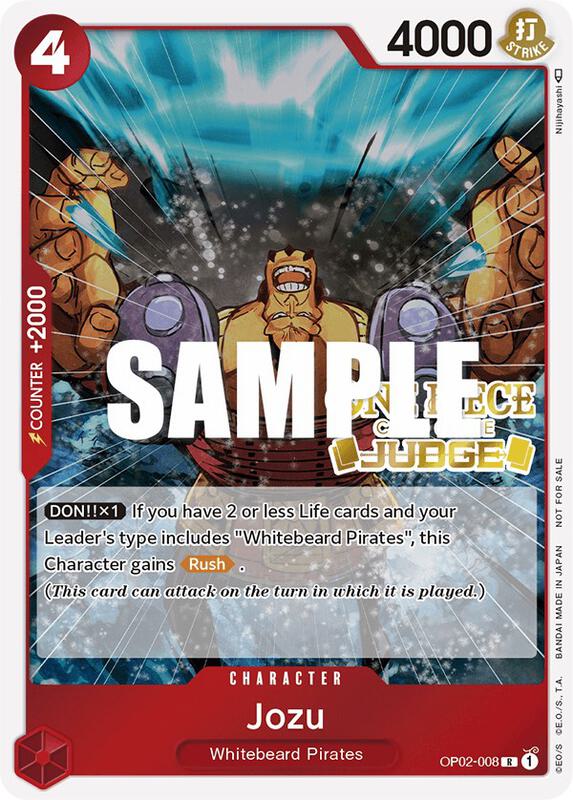Jozu (Judge) - One Piece Promotion Cards - One Piece Card Game ...
