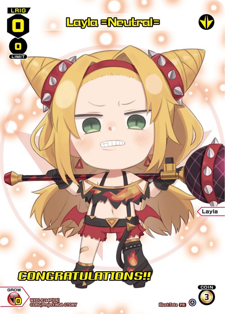 Layla =Neutral= (July 2023) (Winner) - Promo Cards - WIXOSS - TCGplayer.com