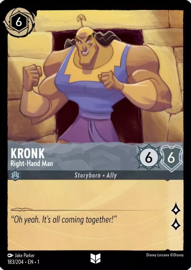 Kronk - Right-Hand Man - The First Chapter - Disney Lorcana - TCGplayer.com