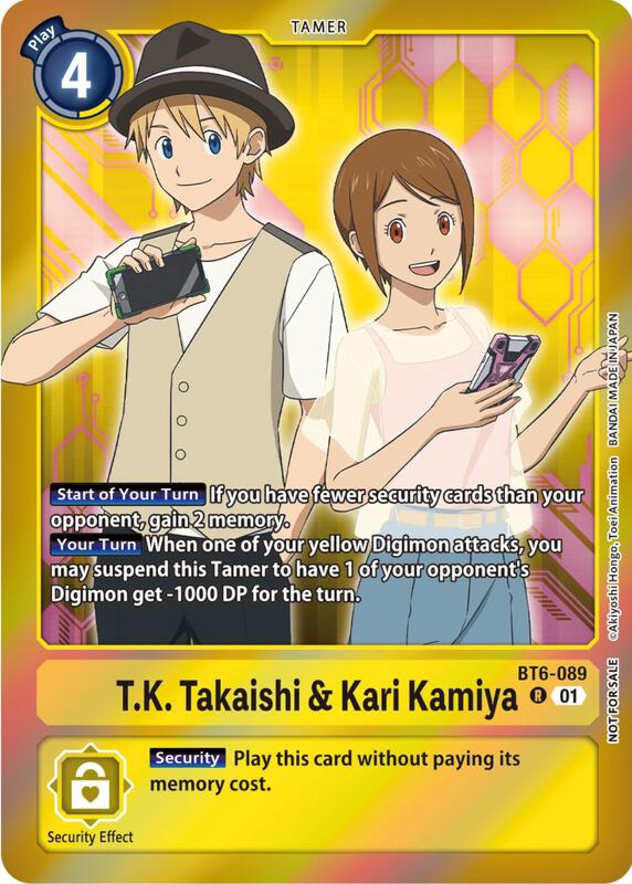 T.K. Takaishi & Kari Kamiya (Event Pack 5) - Double Diamond - Digimon ...