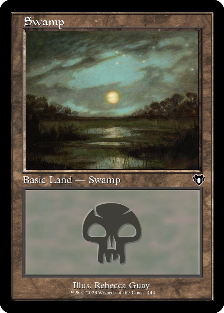 Swamp (444) (Retro Frame) - Commander Masters - Magic: The Gathering ...