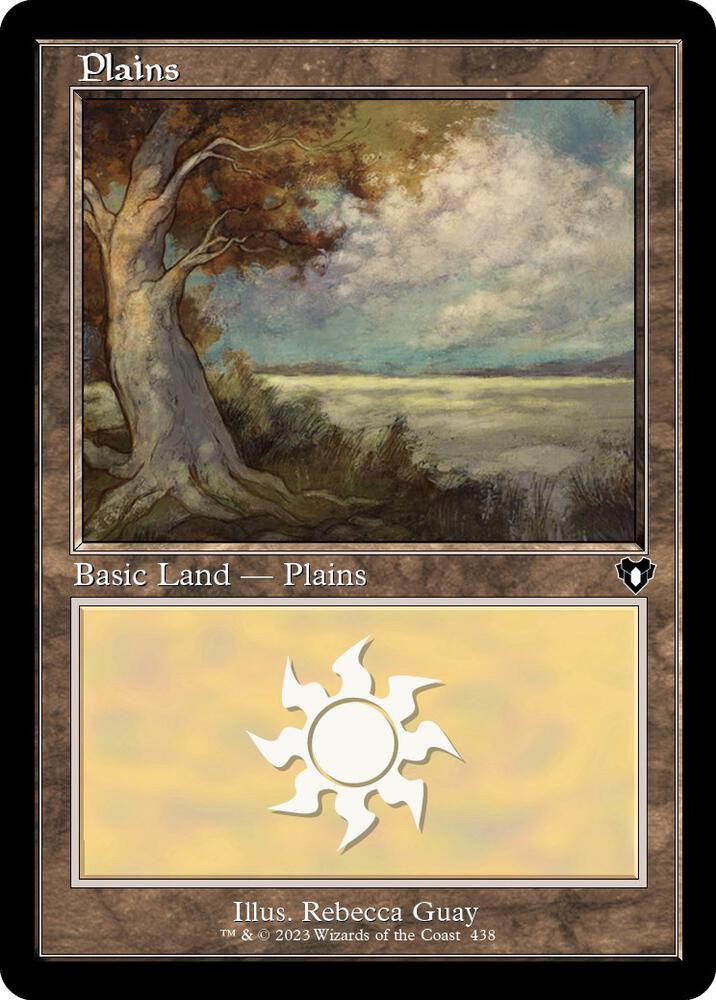 Plains (438) (Retro Frame) - Commander Masters - Magic: The Gathering ...