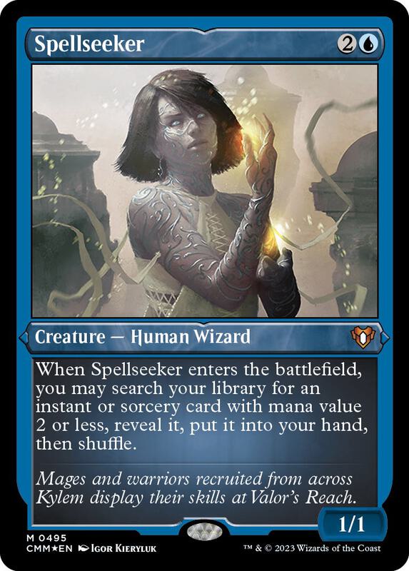Spellseeker (Foil Etched) - Commander Masters - Magic: The Gathering ...