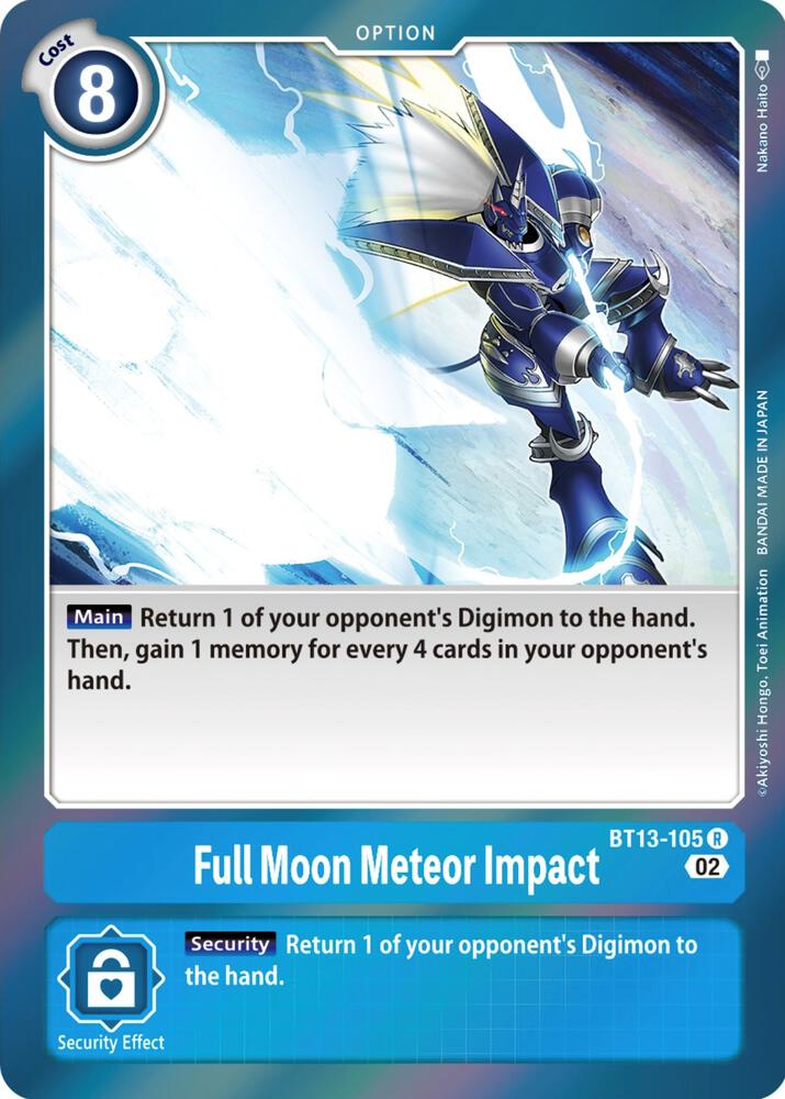 Full Moon Meteor Impact - Versus Royal Knights - Digimon Card Game ...