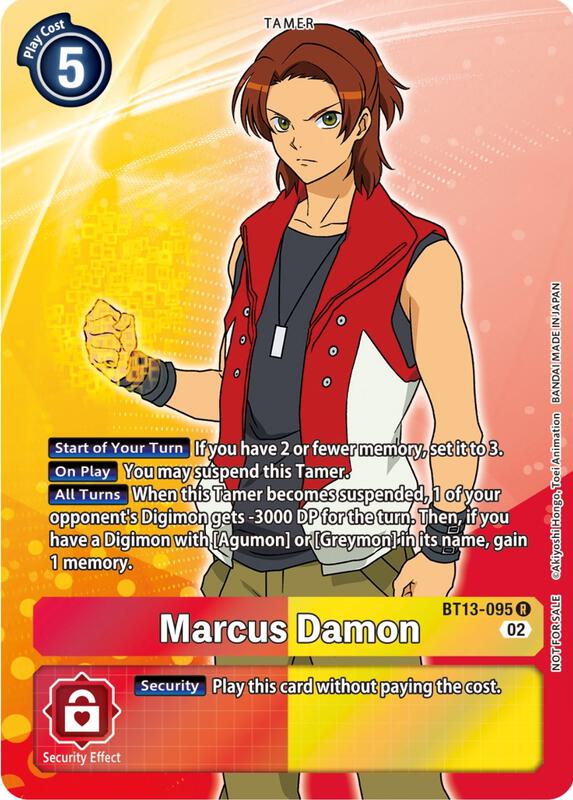 Marcus Damon (Box Topper) - Versus Royal Knights - Digimon Card Game ...