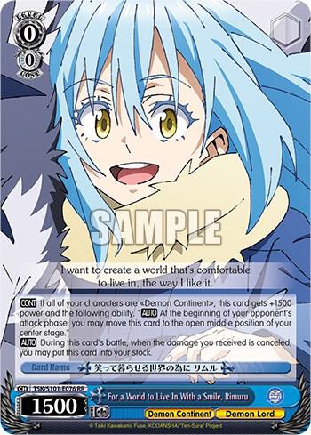 For a World to Live In With a Smile, Rimuru - That Time I Got Reincarnated as a Slime Vol.3 ...