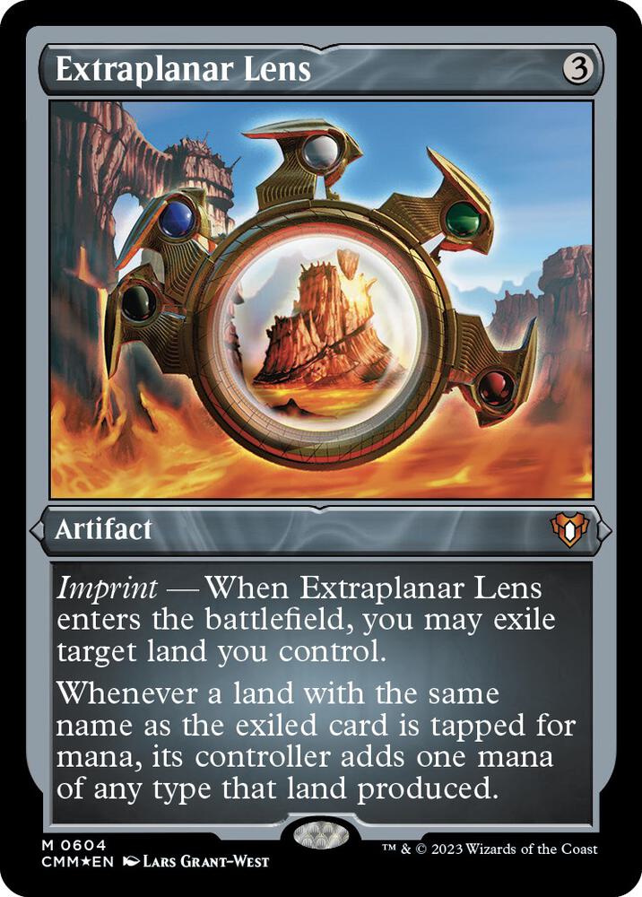 Extraplanar Lens (Foil Etched) - Commander Masters - Magic: The ...