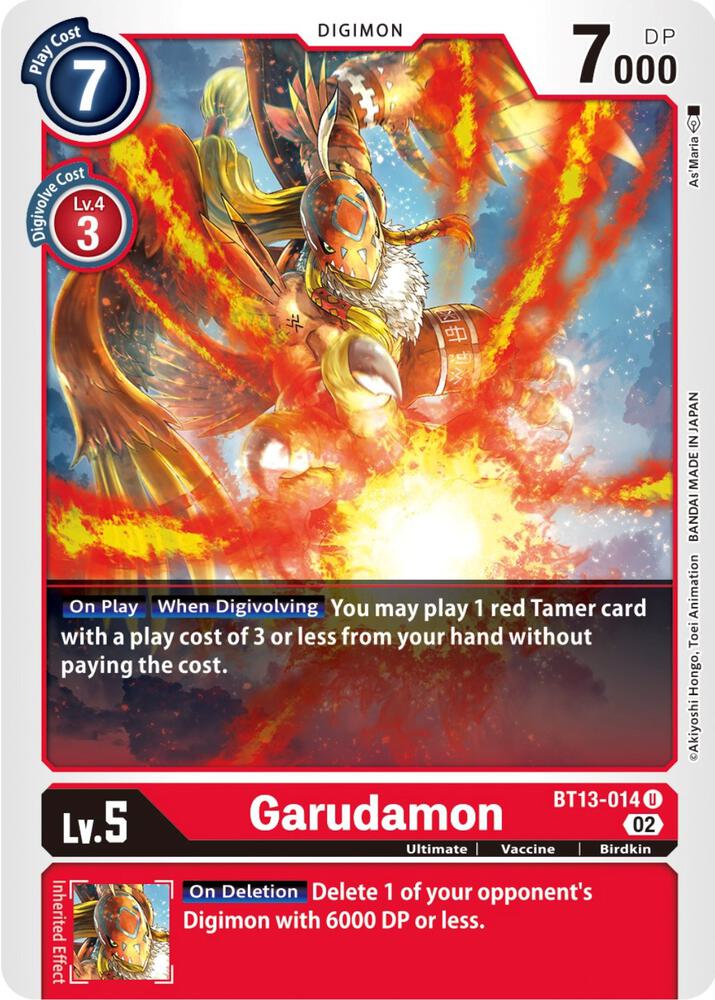 All Garudamon Digimon Cards — Complete List & Prices (2026) | TCG Stacked