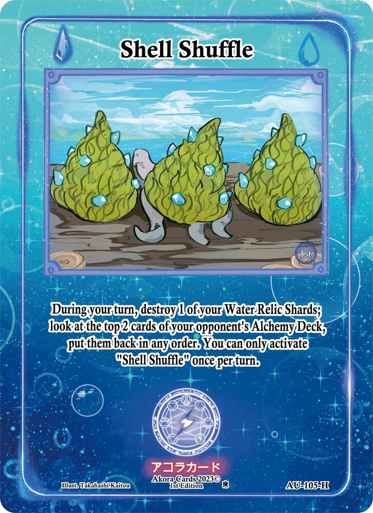 Shell Shuffle (Holo) - Afelium Unleashed [1st Edition] - Akora TCG