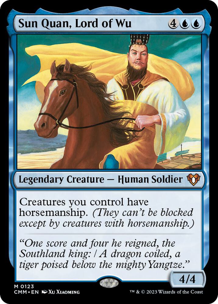 Sun Quan, Lord of Wu - Commander Masters - Magic: The Gathering ...