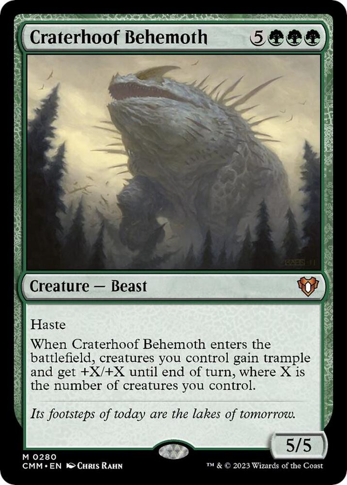 Craterhoof Behemoth - Commander Masters - Magic: The Gathering ...