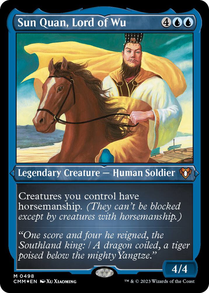 Sun Quan, Lord of Wu (Foil Etched) - Commander Masters - Magic: The ...