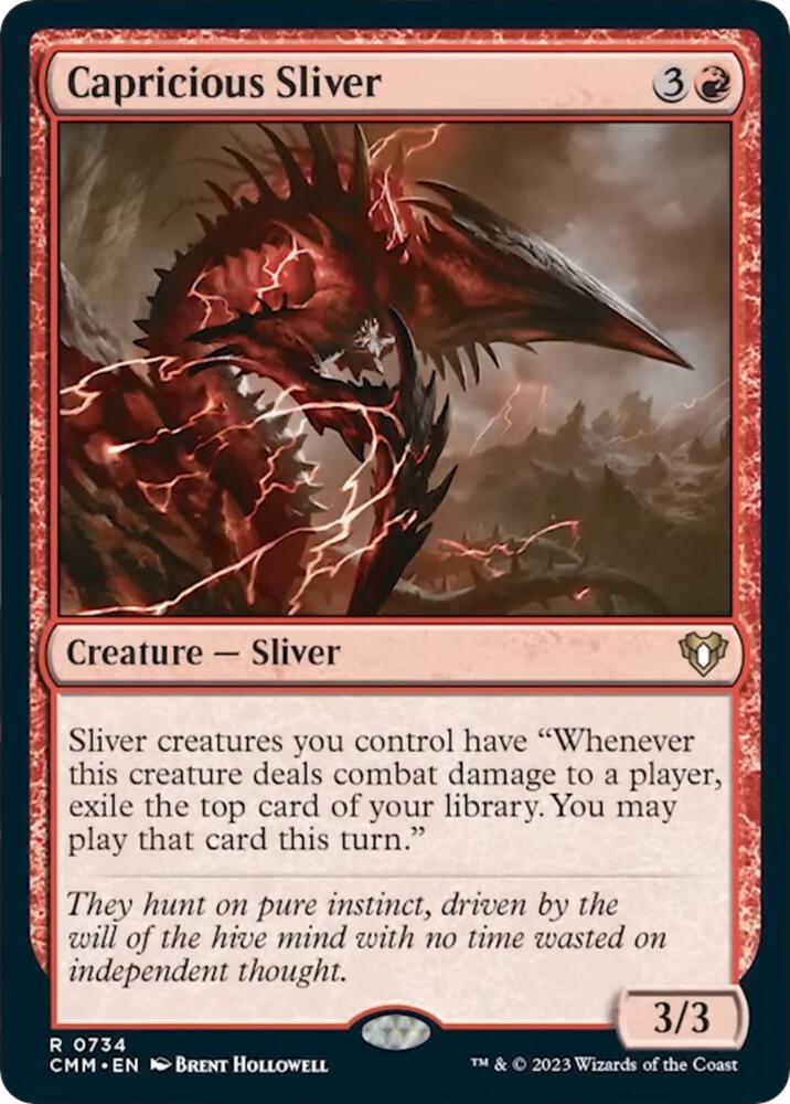 Capricious Sliver - Commander Masters - Magic: The Gathering ...