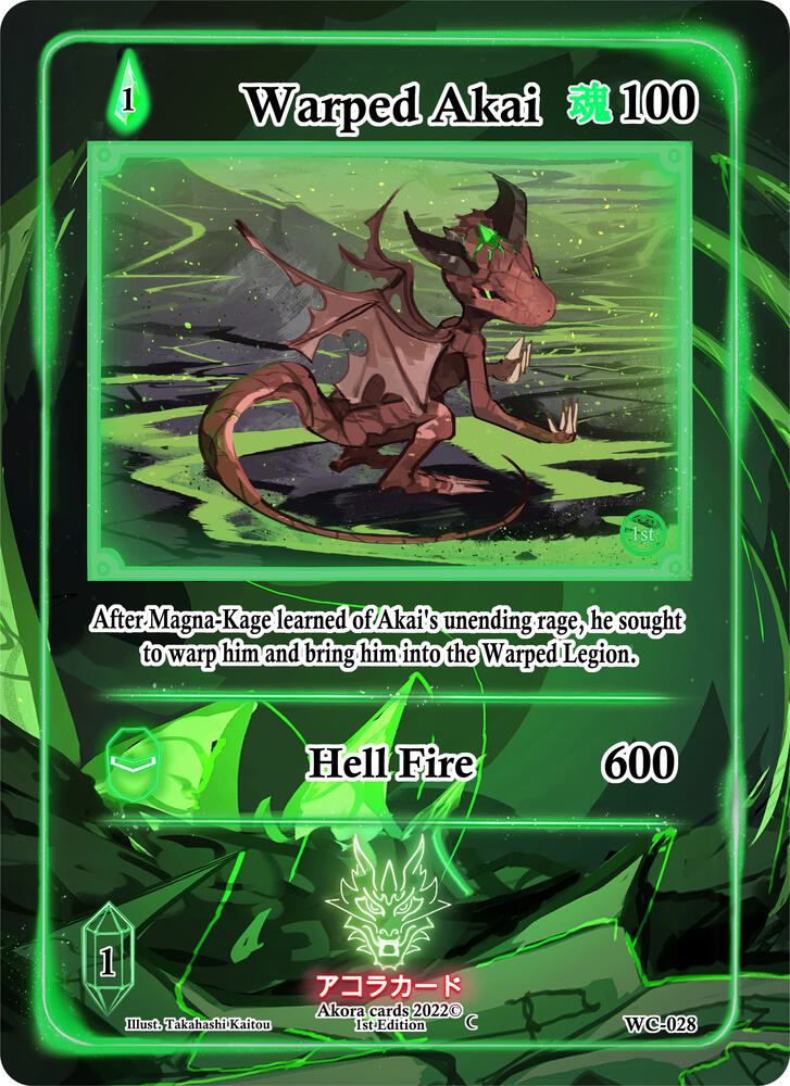 Warped Akai - Warped Crusaders [1st Edition] - Akora TCG