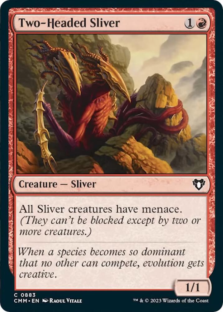 Two-Headed Sliver - Commander Masters - Magic: The Gathering ...