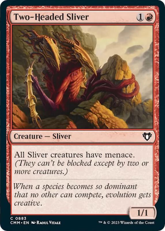 Two-Headed Sliver - Commander Masters - Magic: The Gathering ...