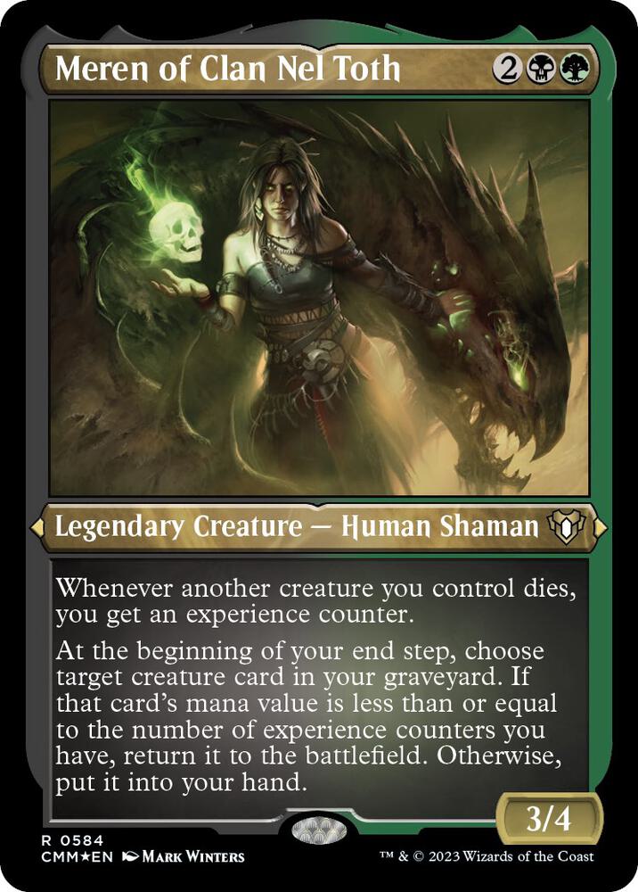 Meren of Clan Nel Toth (Foil Etched) - Commander Masters - Magic: The ...