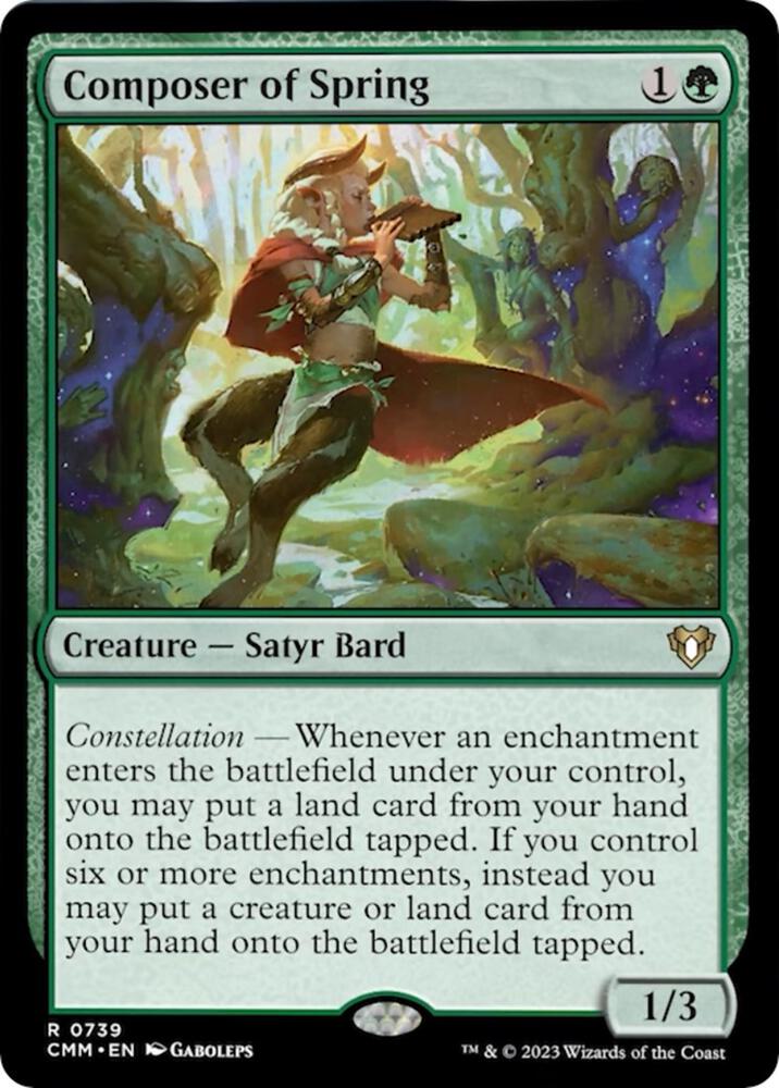 Composer of Spring - Commander Masters - Magic: The Gathering ...