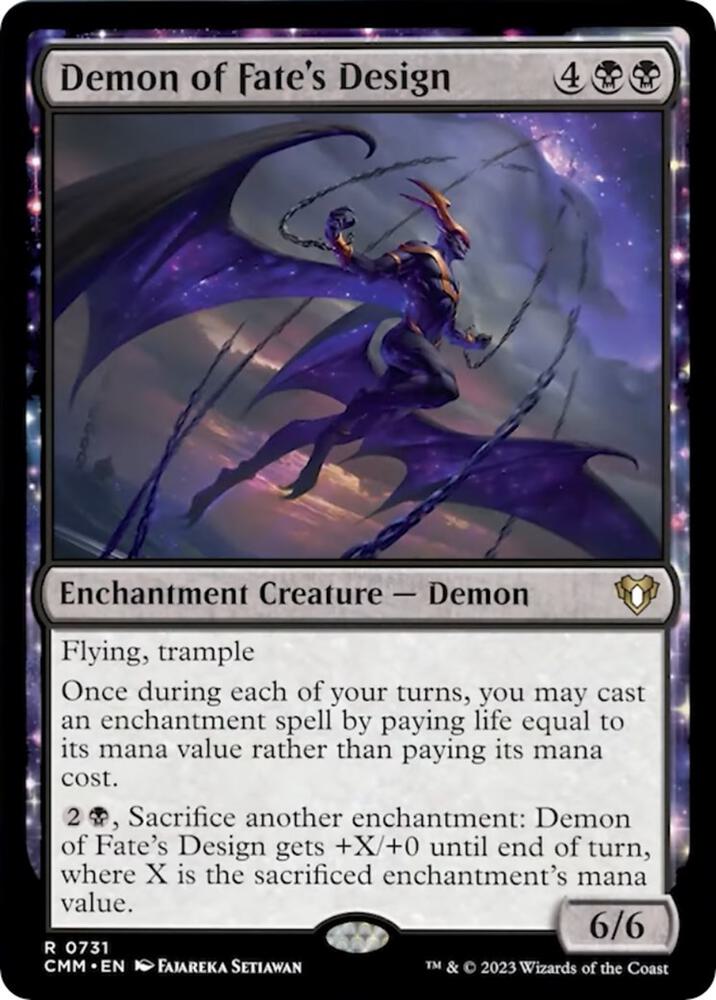 Demon of Fate's Design - Commander Masters - Magic: The Gathering ...