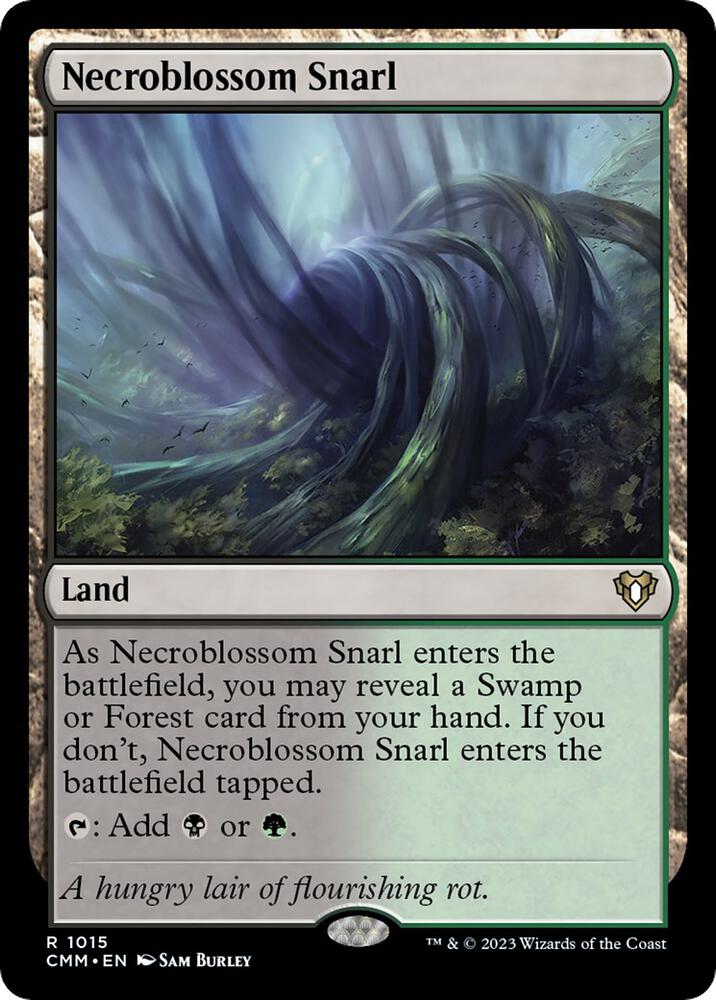 Necroblossom Snarl - Commander Masters - Magic: The Gathering ...