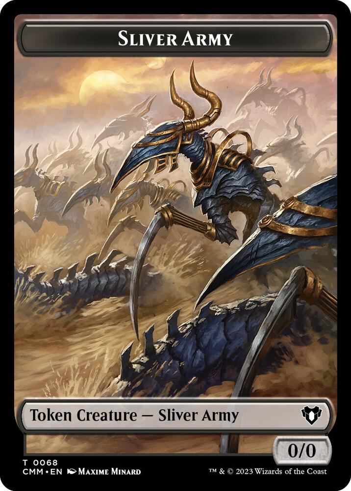 Sliver Army // Sliver Double-Sided Token - Commander Masters - Magic ...
