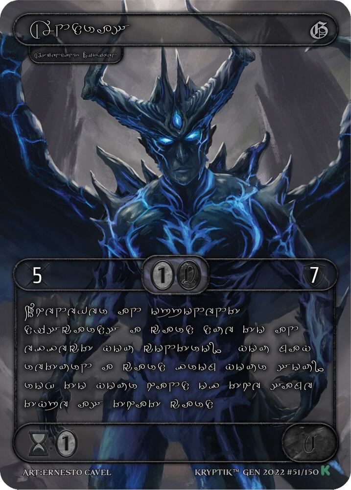 Andras (Silver Kryptik Language) - Genesis [Kickstarter] - Kryptik TCG ...