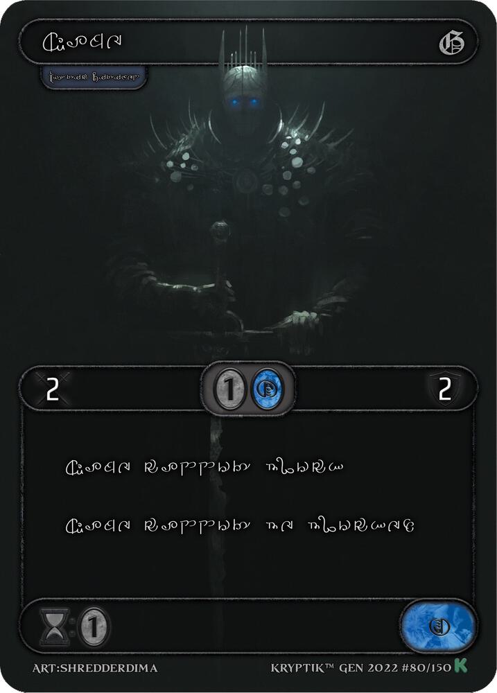 Einar (Silver Kryptik Language) - Genesis [Kickstarter] - Kryptik TCG