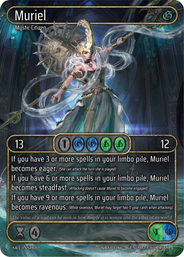 Muriel (Box Topper) - Genesis [Kickstarter] - Kryptik TCG - TCGplayer.com