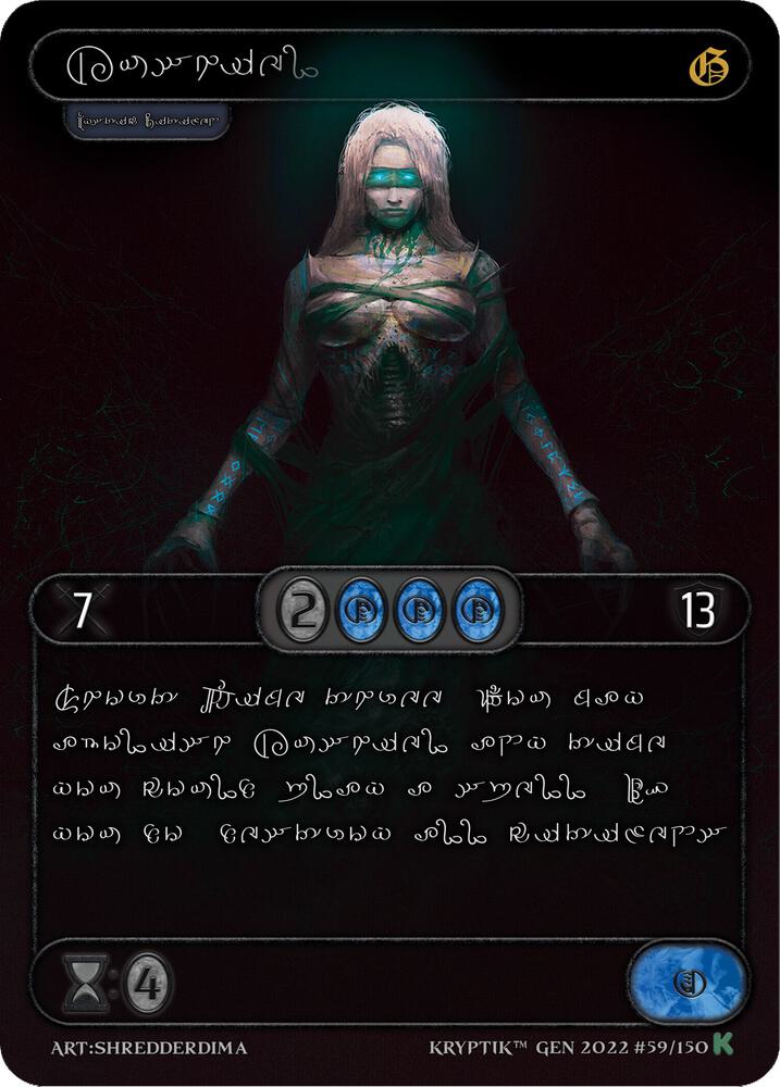 Kushiel (Silver Kryptik Language) - Genesis [Kickstarter] - Kryptik TCG ...