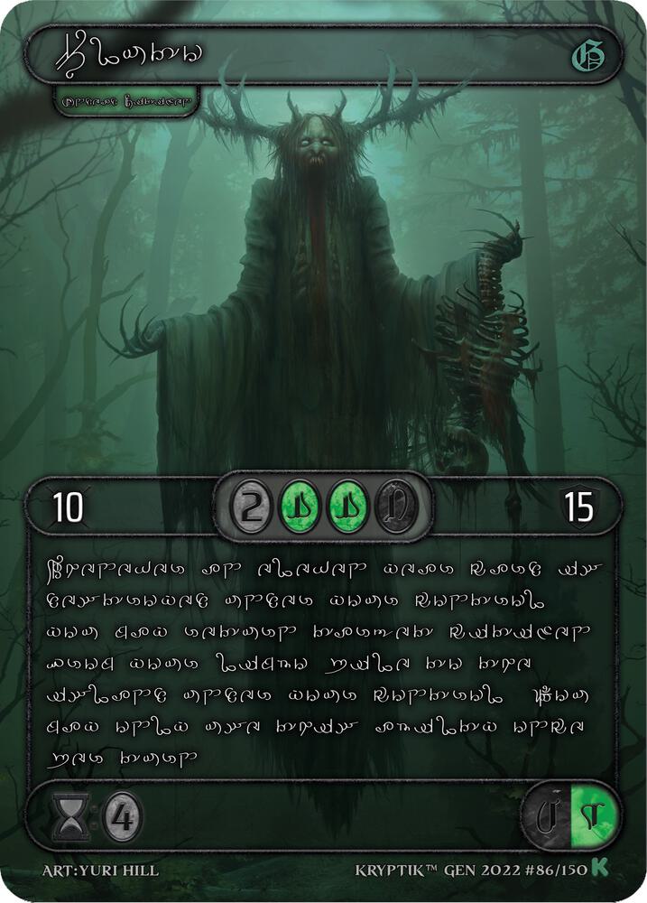 Pluto (Silver Kryptik Language) - Genesis [Kickstarter] - Kryptik TCG