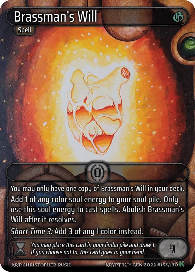 Brassman's Will - Genesis [Kickstarter] - Kryptik TCG - TCGplayer.com