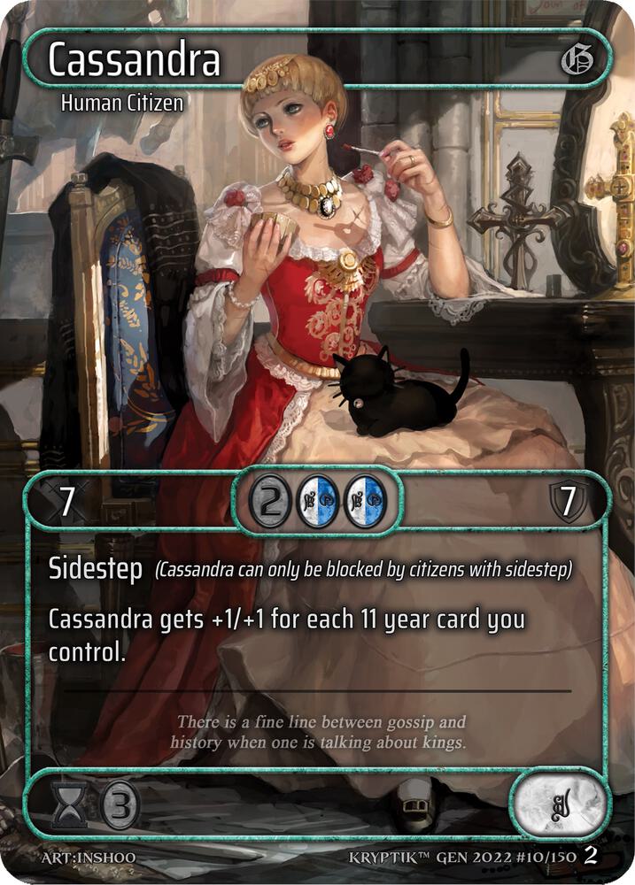 Cassandra (Box Topper) - Genesis [Wave 2] - Kryptik TCG