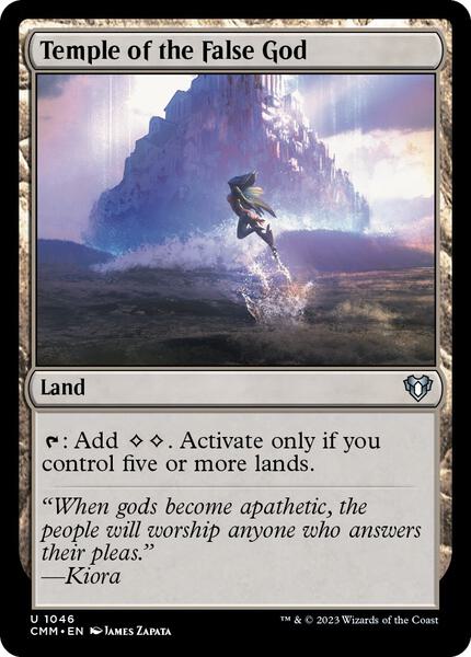 Temple of the False God - Commander Masters - Magic: The Gathering ...