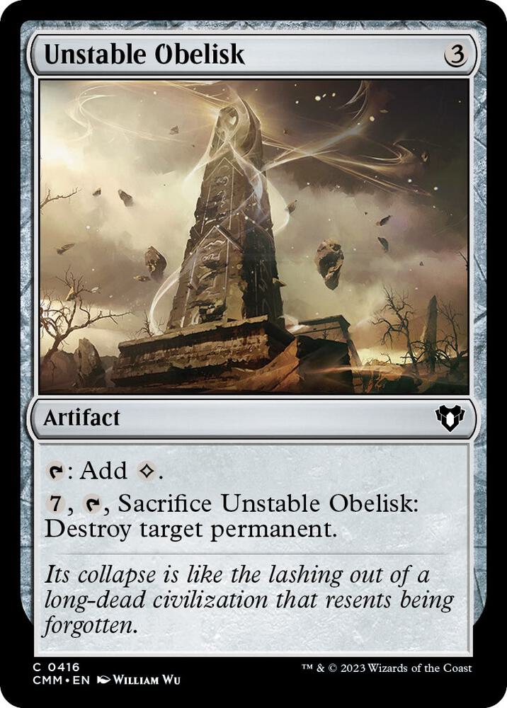 Unstable Obelisk - Commander Masters - Magic: The Gathering - TCGplayer.com