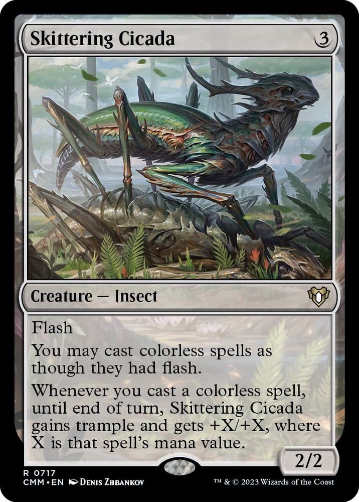 Skittering Cicada - Commander Masters - Magic: The Gathering ...